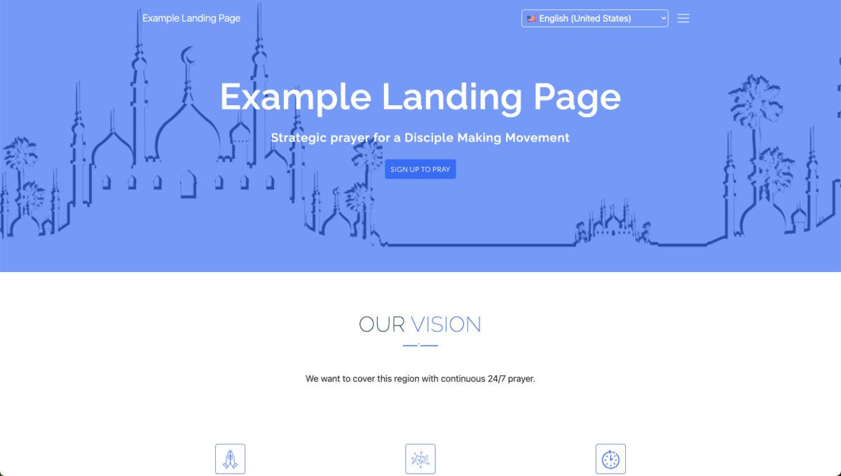 Landing Page Text and Translations – Prayer.Tools