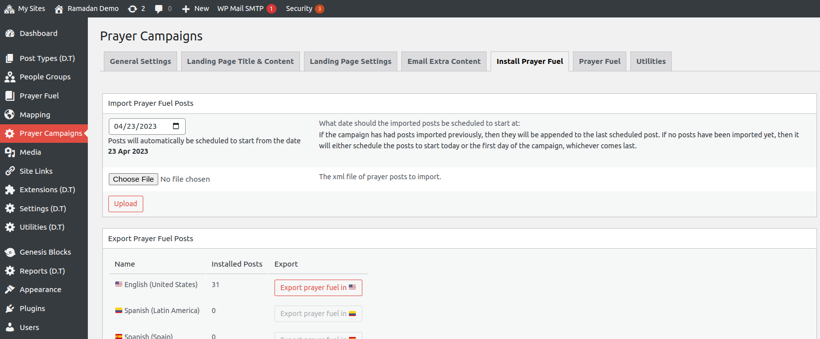 Exporting and Importing – Prayer.Tools Exporting and Importing – Prayer.Tools